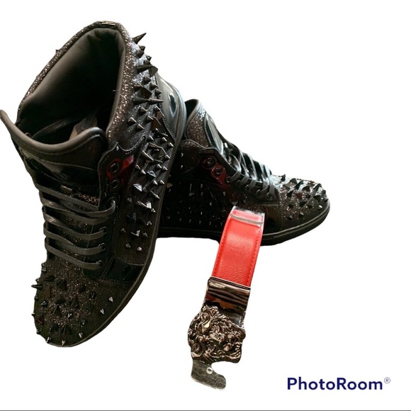 UrbanFashionsInc.Com | Shoes | Spike Designer Style Sneaker High Tops ...